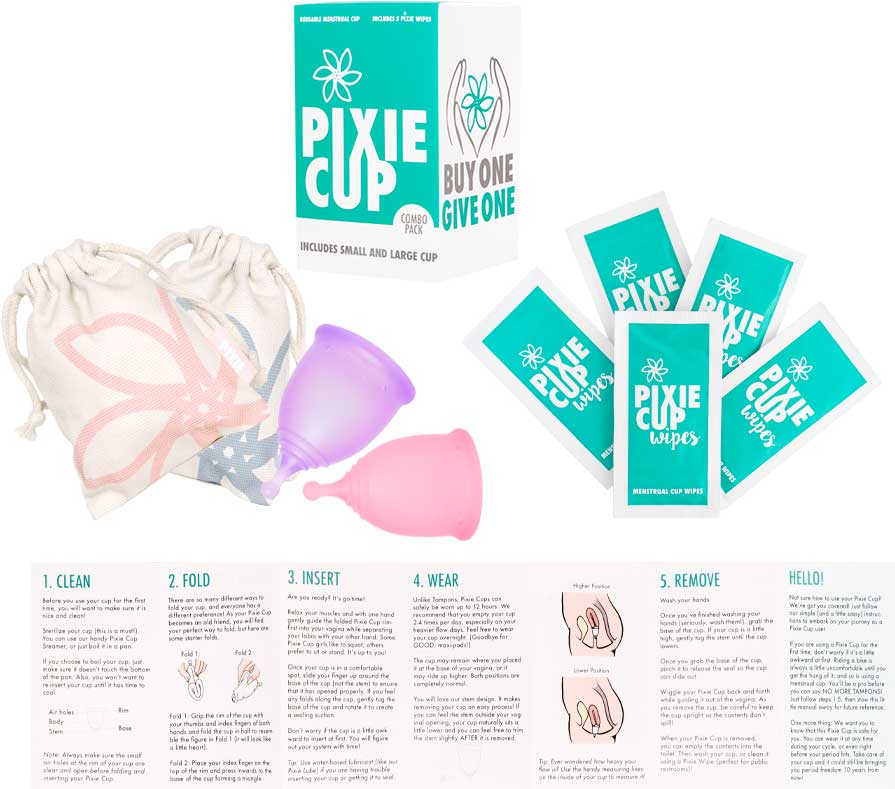 Pixie Cup Combo Pack Pixie Menstrual Cup